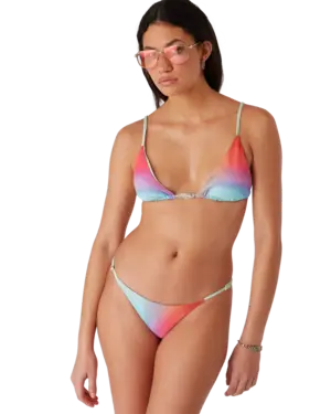 Casablanca Glass Gradient Bikini Top - Multicolor