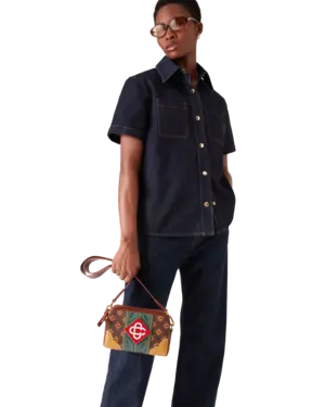 Casablanca Monogram Crossbody Bag - Multicolor
