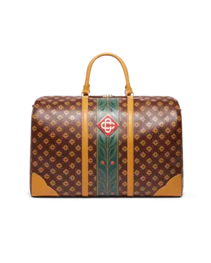 Casablanca Monogram Weekender - Brown