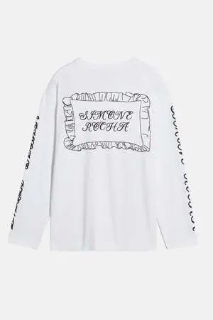 Simone Rocha Long Sleeve T-shirt - Bianco
