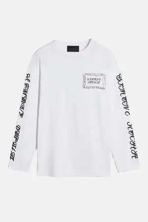 Simone Rocha Long Sleeve T-shirt With Pillowcase Print - White