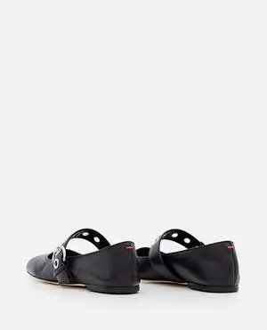 AeydĒ Uma Eyelet Nappa Ballet Flats