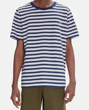 A.p.c. Standard Embroidered Striped T-shirt