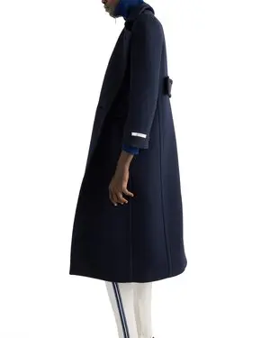Prada Single-breasted Natté Fabric Coat