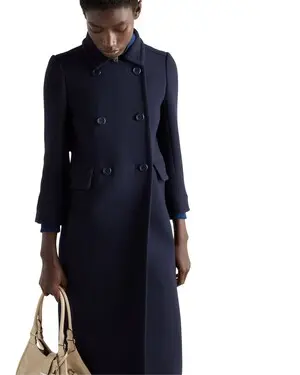 Prada Single-breasted Natté Fabric Coat