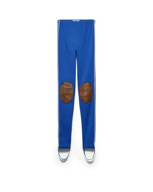 Prada Fleece Stirrup Leggings - Bluette