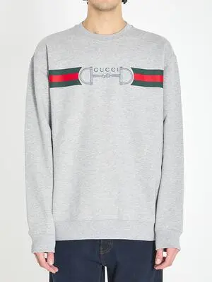Gucci Cotton Jersey Sweatshirt - Grey