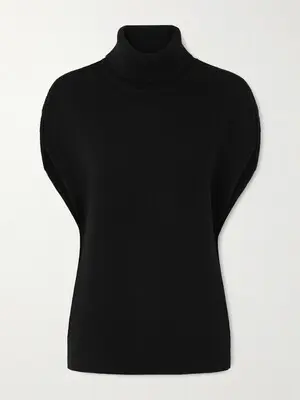 TOTEME Wool-blend Turtleneck Sleeveless Sweater