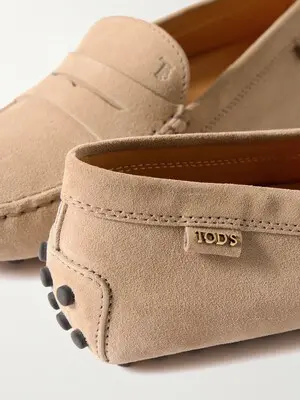 TOD'S Gommino Suede Loafers - Brown