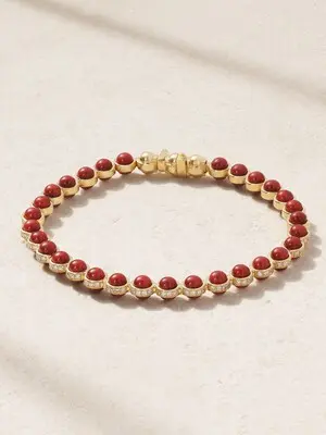 L’ATELIER NAWBAR The Atom Tennis Bracelet - Burgundy