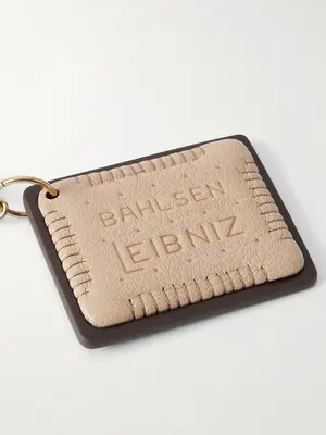 ANYA HINDMARCH Leather And Gold-tone Keychain