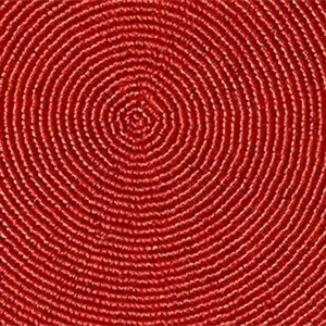 LES-OTTOMANS Beaded Placemat - Red