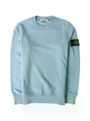 Stone Island Organic Cotton Fleece Sweatshirt - Blue