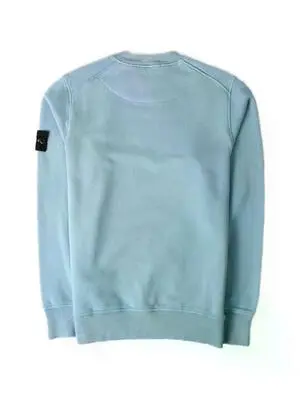 Stone Island Organic Cotton Fleece Sweatshirt - Blue