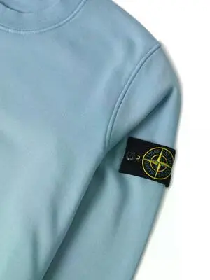 Stone Island Organic Cotton Fleece Sweatshirt - Blue