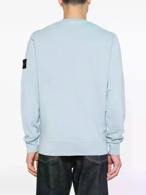 Stone Island Organic Cotton Fleece Sweatshirt - Blue