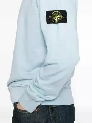 Stone Island Organic Cotton Fleece Sweatshirt - Blue