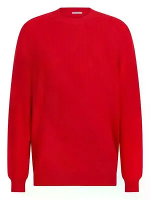 Malo Textured Sweater - Red