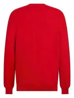 Malo Textured Sweater - Red