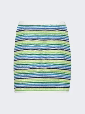 Casablanca Striped Mini Skirt - Multicolor