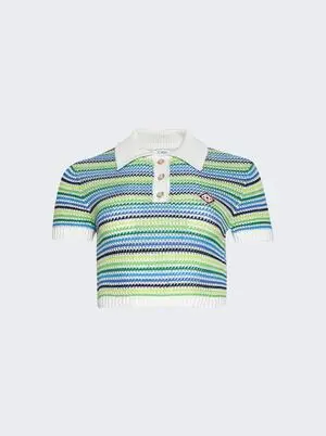 Casablanca Stripe Polo Shirt