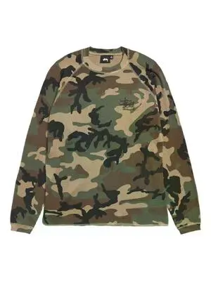 StÜssy Camouflage Raglan Sleeve Sweater