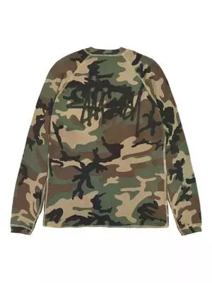 StÜssy Camouflage Raglan Sleeve Sweater