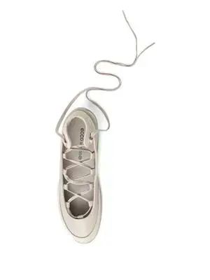 Ecco Lace-up Ballerina Flats