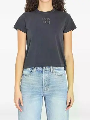 Alexander Wang Logo Rhinestone T-shirt