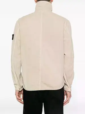 Stone Island Patch-pocket Zip Overshirt - Neutrals