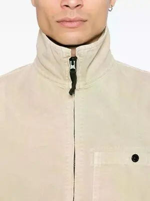 Stone Island Patch-pocket Zip Overshirt - Neutrals