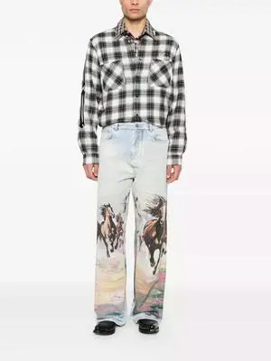 Amiri Horse Print Jeans