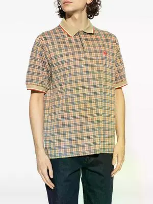 Burberry Check-pattern Logo-detail Polo Shirt