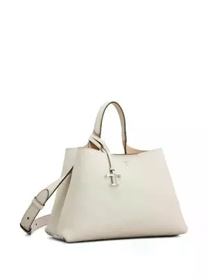 TOD'S Top Handle Tote Bag With Logo Charm