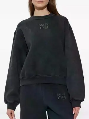Alexander Wang Logo Embellished Crewneck Sweater