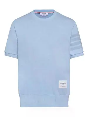 Thom Browne 4-bar Crew-neck T-shirt - Blue