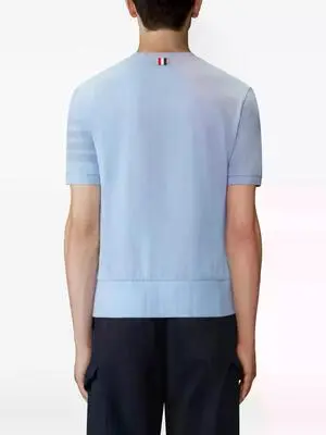Thom Browne 4-bar Crew-neck T-shirt - Blue