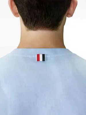 Thom Browne 4-bar Crew-neck T-shirt - Blue