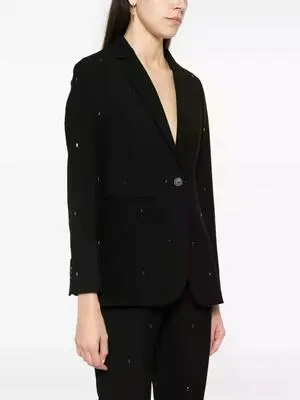 Peserico Crystal-embellished Blazer - Black