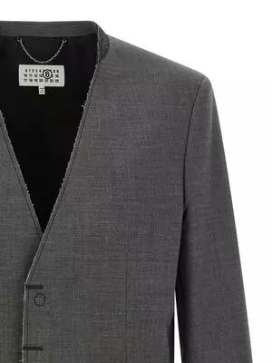 MAISON MARGIELA Raw-cut Single-breasted Blazer