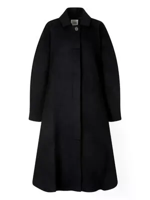 STUDIO TOMBOY Single-breasted Flared-hem Coat - Black