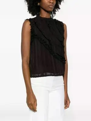 Pinko Sleeveless Ruffled Top