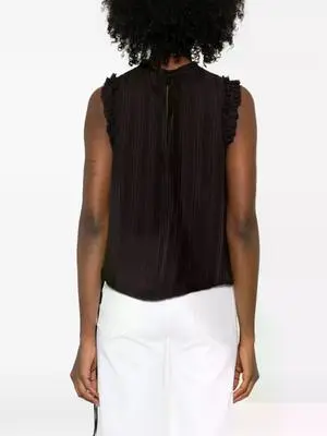 Pinko Sleeveless Ruffled Top
