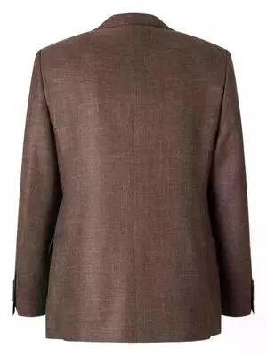 Canali Notched-lapel Single-breasted Blazer - Brown