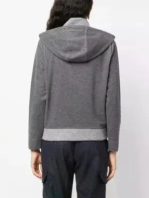 Peserico Mélange Effect Hooded Jacket
