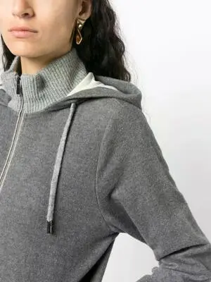 Peserico Mélange Effect Hooded Jacket