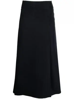 Peserico High-waisted A-line Midi Skirt