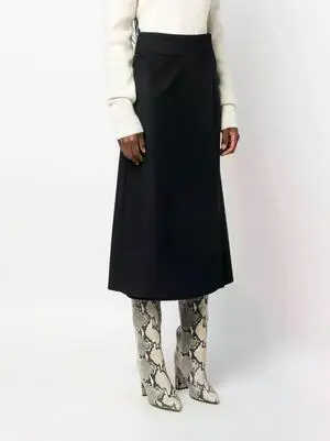 Peserico High-waisted A-line Midi Skirt