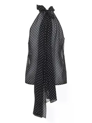 TOM FORD Polka-dot Tie-neck Blouse