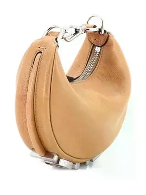 Fendi Graphy Bag Leather Nano Hobo Bag - Brown
